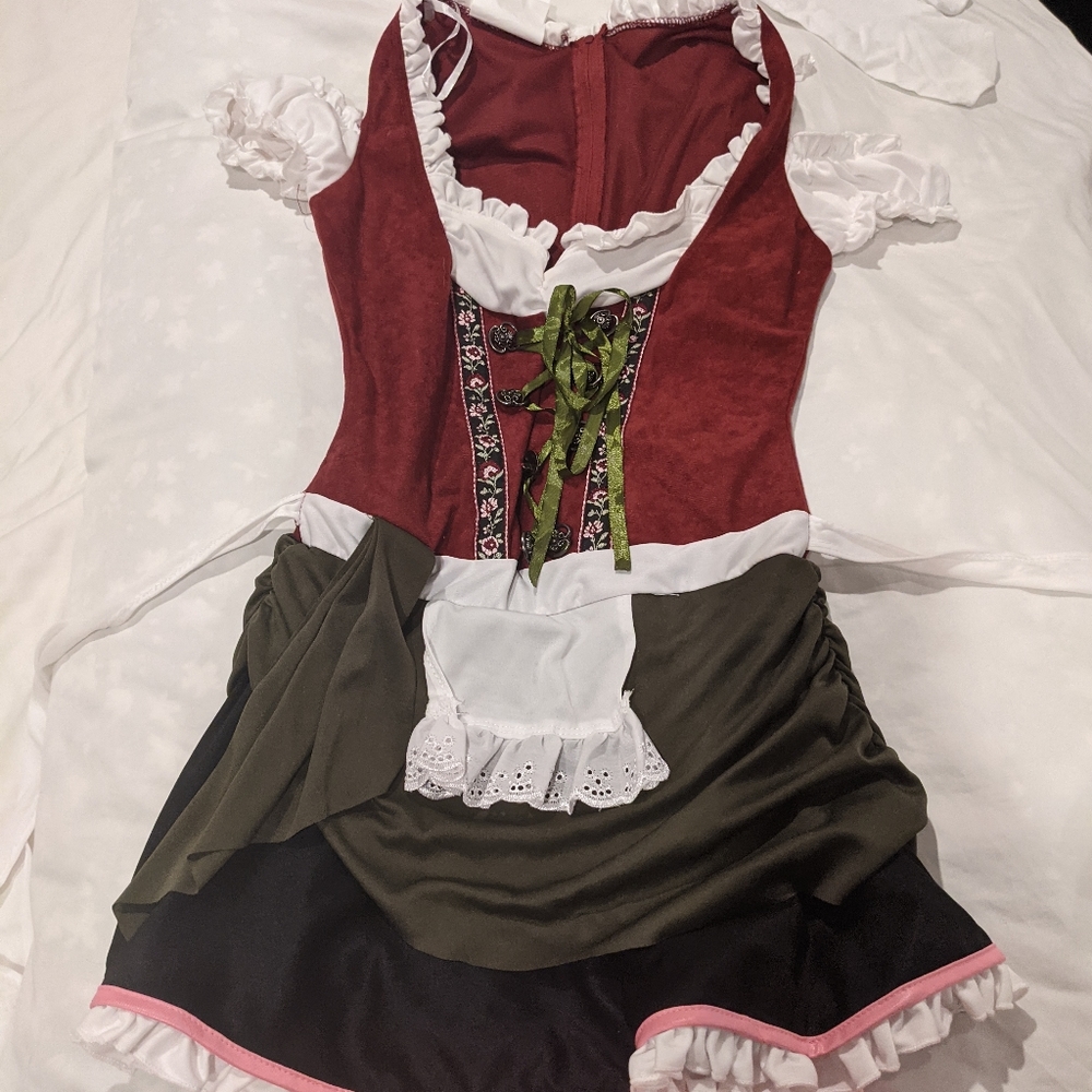 Bavarian Bar Maid Sexy Oktoberfest Costume Dirndl Ger… Gem